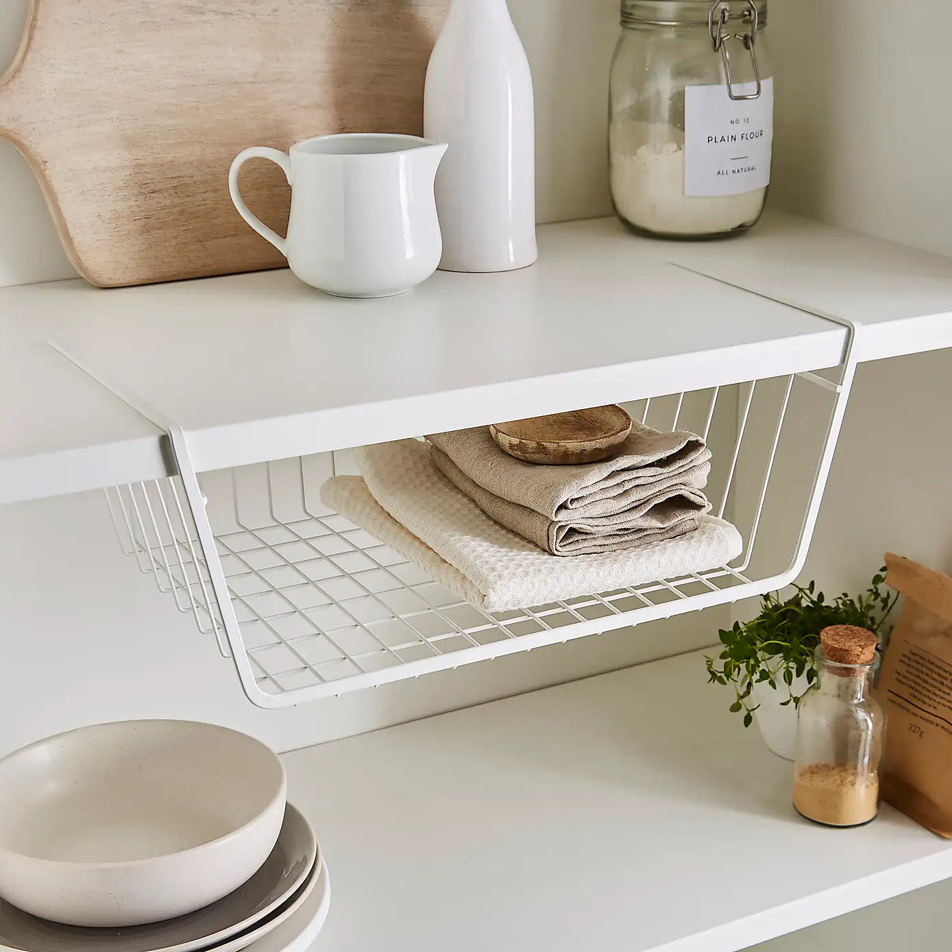 Wire Under-Shelf Storage Basket: Space-Saving Storage Solution