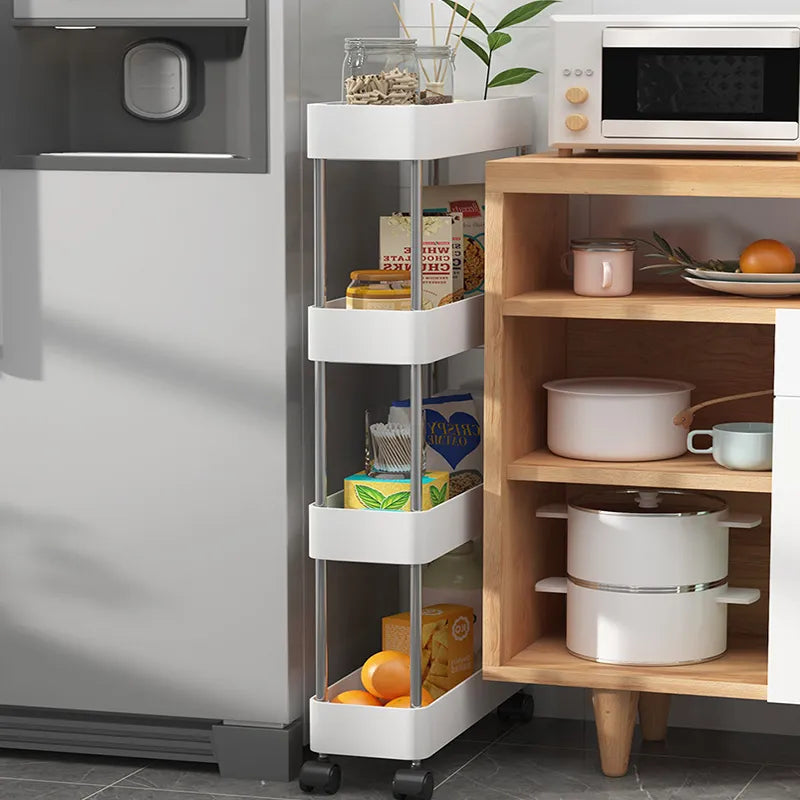 Narrow Storage Trolley Rolling Cart